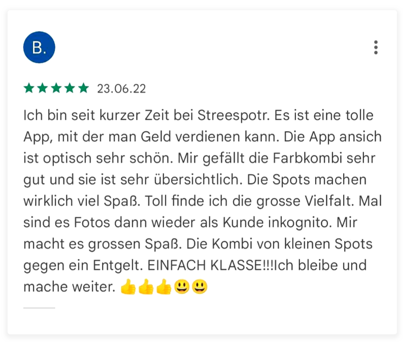 Streetspotr App